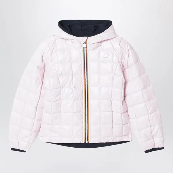 K-WAY Reversible Blue/light Pink Down Jacket