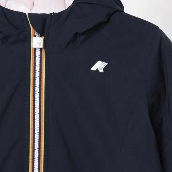 K-WAY Reversible Blue/light Pink Down Jacket