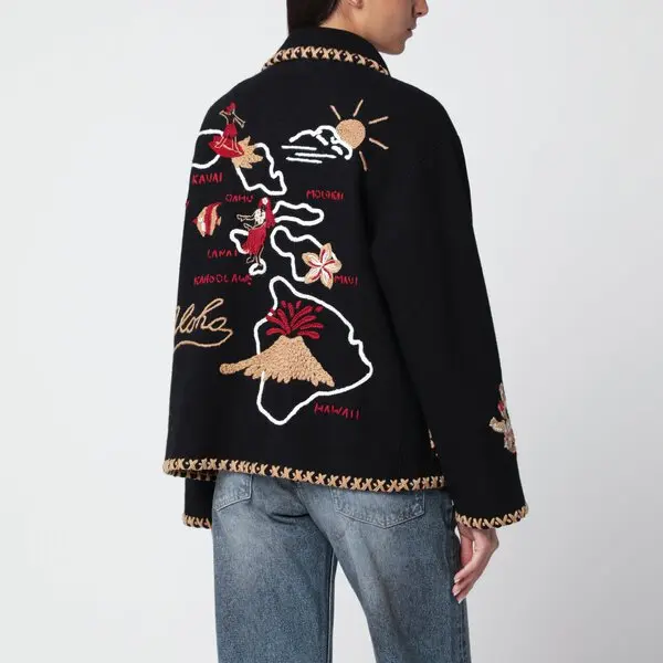 Alanui Remember Me Black Virgin Wool Jacket