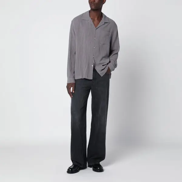 Séfr Crinkled-effect Cotton Shirt