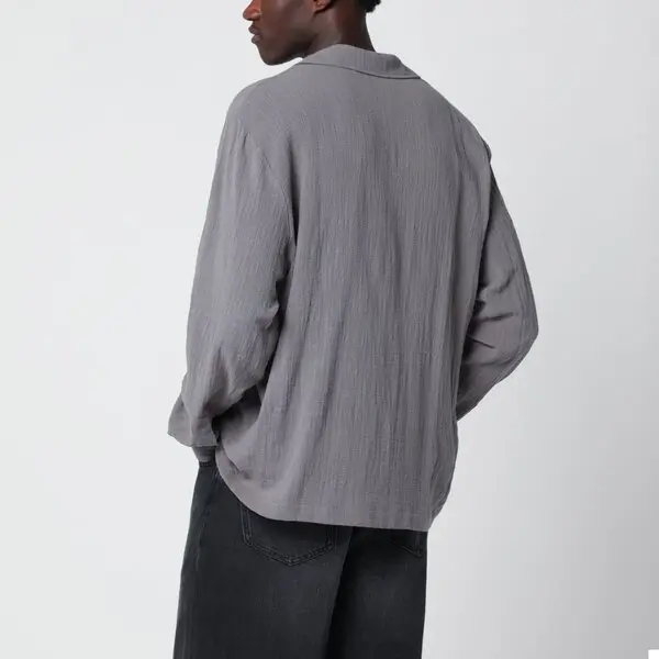 Séfr Crinkled-effect Cotton Shirt