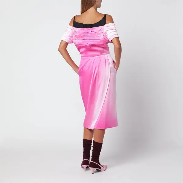 Prada Fuchsia Washed Duchesse Dress