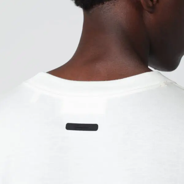 Fear Of God Ivory Essentials T-shirt In Tri-blend Jersey - White