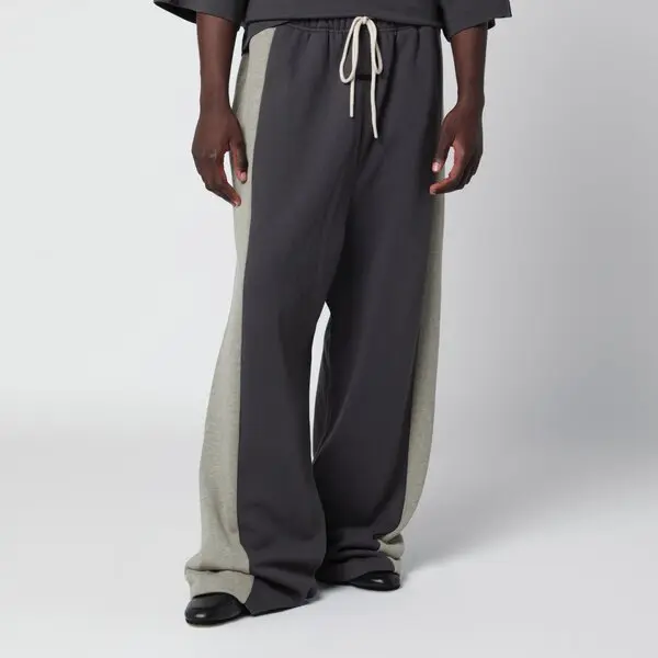 Fear Of God Paneled Lounge Pant Cotton Jogging Trousers - Grey