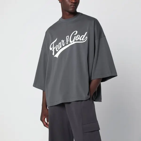 Fear Of God Iron Cotton Merch T-shirt - Grey