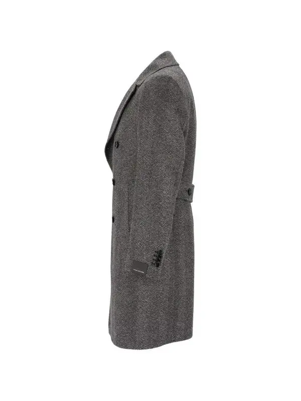Tagliatore Herringbone Double-breasted Coat
