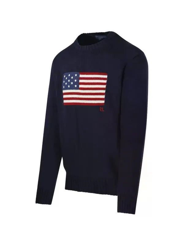 Ralph Lauren Flag-intarsia Sweater