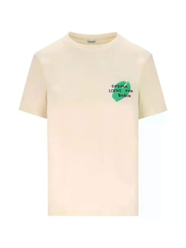 Loewe X Cosima Von Bonin Embroidered T-shirt - Neutrals