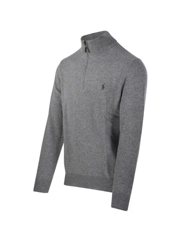 Ralph Lauren Logo-embroidered Quarter-zip Sweater