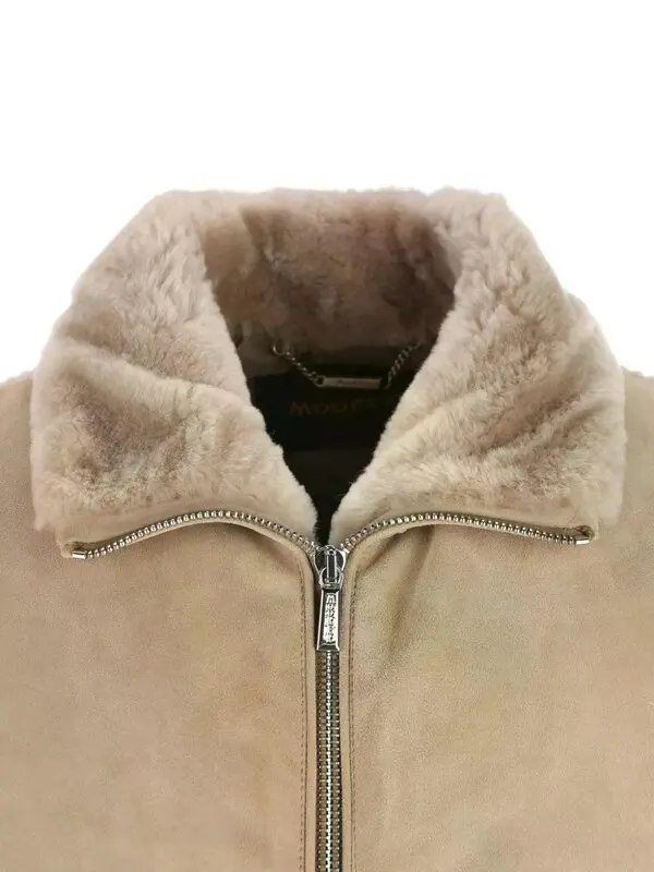 MOORER Campiglio-cab Suede-panelled Bomber Jacket
