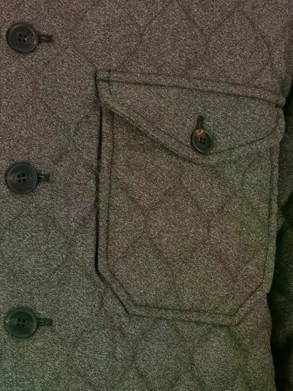 Emporio Armani Quilted Button-up Jacket
