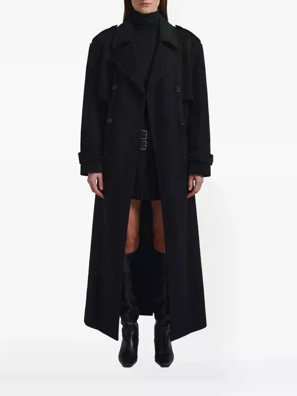 THE FRANKIE SHOP Nikola Double-breasted Trench Coat