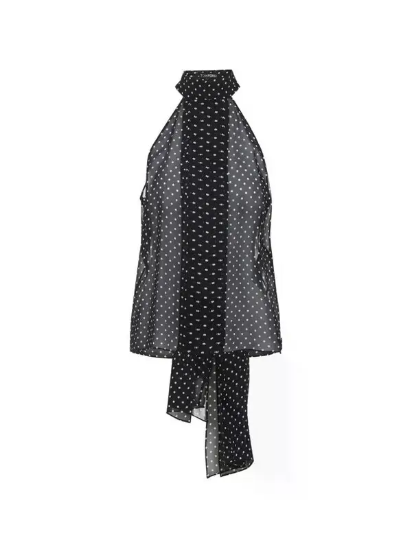 TOM FORD Polka-dot Halterneck Blouse
