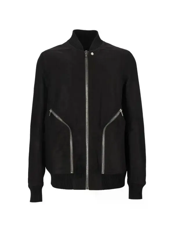 Rick Owens Heizer Flight Ramie Moleskin Jacket