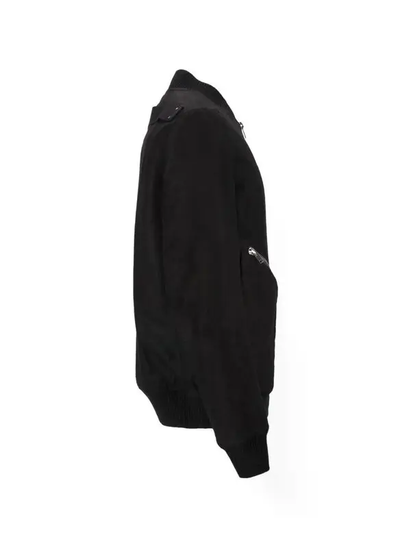 Rick Owens Heizer Flight Ramie Moleskin Jacket