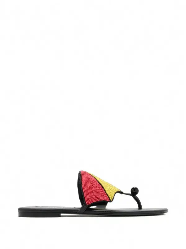 Staud Umbrella Bead-embellished Sandals