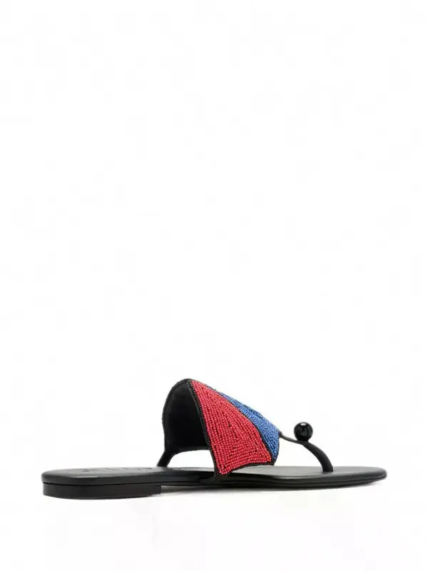 Staud Umbrella Bead-embellished Sandals