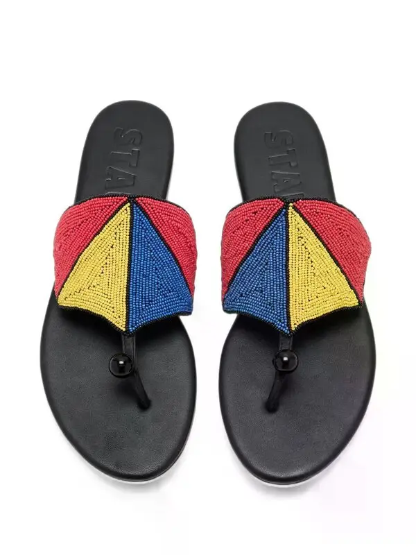 Staud Umbrella Bead-embellished Sandals