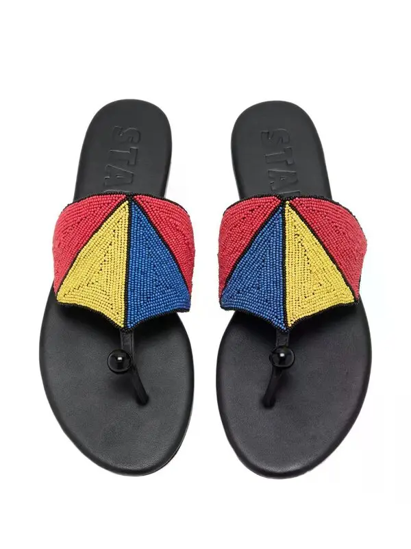 Staud Umbrella Bead-embellished Sandals