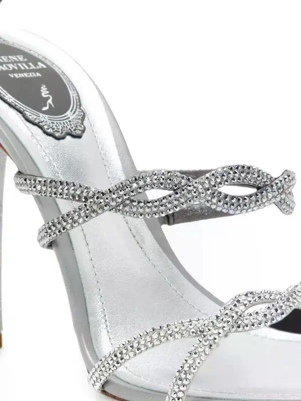 Rene Caovilla Cleo Rhinestone-embellished Sandals
