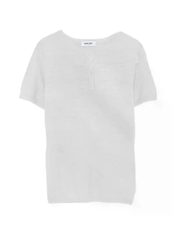 BASE MILANO Button-placket T-shirt
