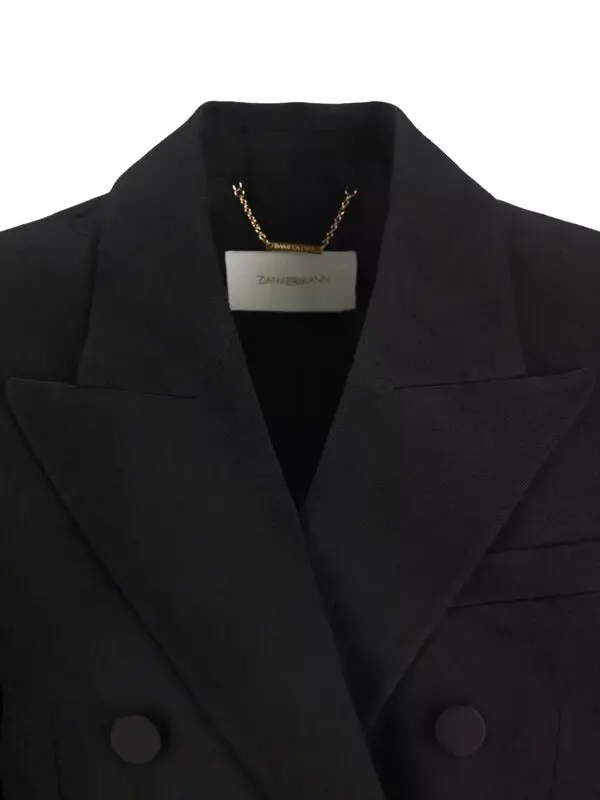 Zimmermann Lace-trim Double-breasted Blazer