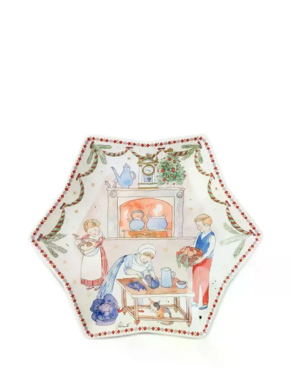 HUTSCHENREUTHER Christmas Feast Star-shaped Bowl - Multicolour