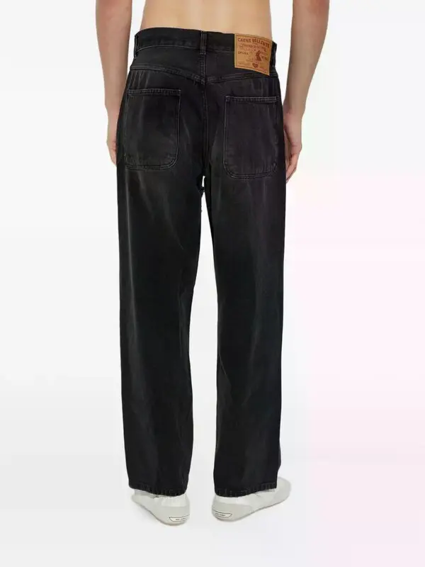 CARNE BOLLENTE Heart-motif Frayed Jeans