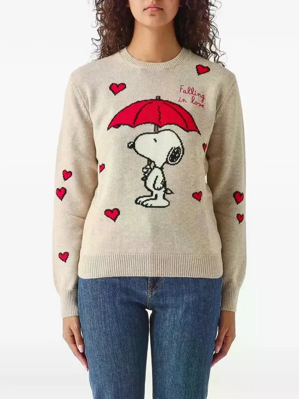 MC2 SAINT BARTH X Peanuts Intarsia-knit Sweater - Neutrals