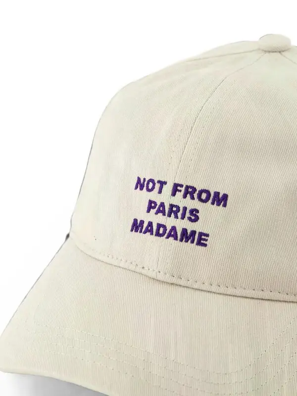 Drole De Monsieur La Casquette Slogan Embroidered Baseball Cap