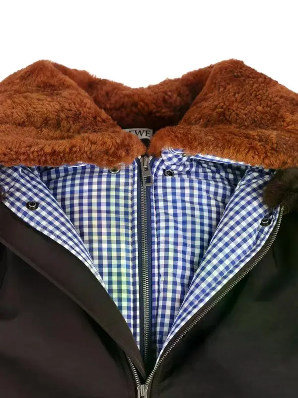 Loewe Shearling-trimmed Bomber Jacket