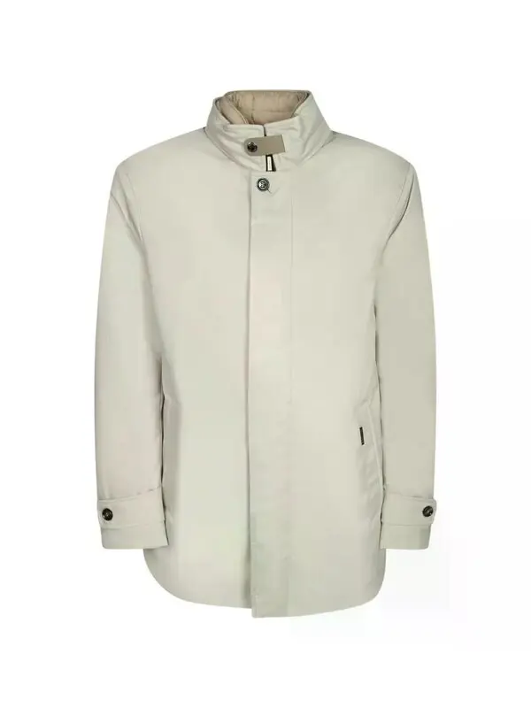 MOORER High-neck Button-up Jacket
