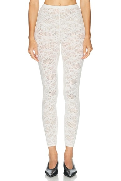 THE ELDER STATESMAN Wide Pointelle Legging