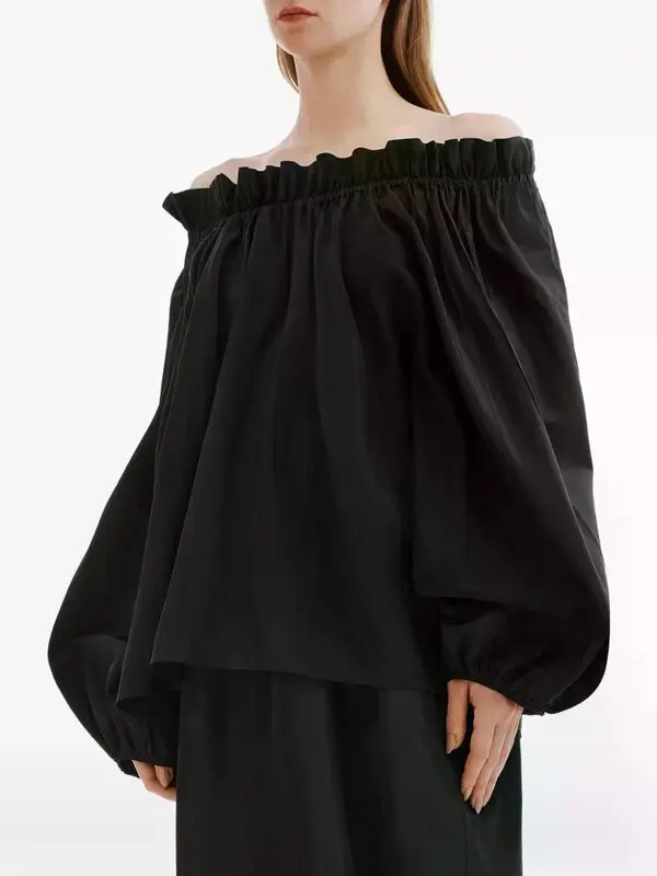 Simone Rocha Off-shoulder Ruffled Top