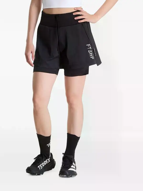 Adidas Terrex Stargazer Layered Shorts - Black