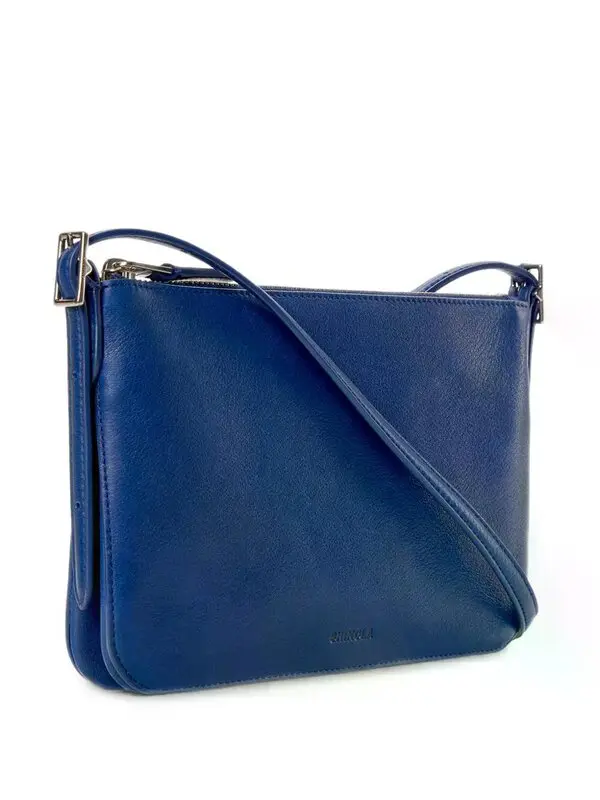 Shinola Small Bixby Accordion-style Leather Crossbody Bag - Blue
