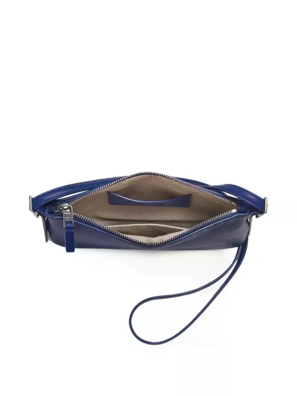 Shinola Small Bixby Accordion-style Leather Crossbody Bag - Blue