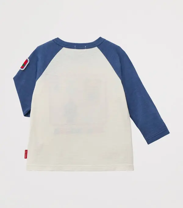 MIKI HOUSE Cotton Embroidered Graphic T-shirt