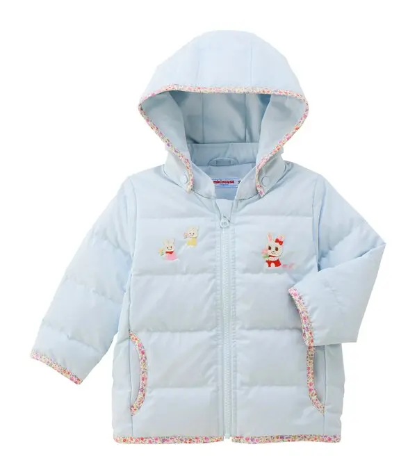 MIKI HOUSE Down Embroidered Puffer Jacket