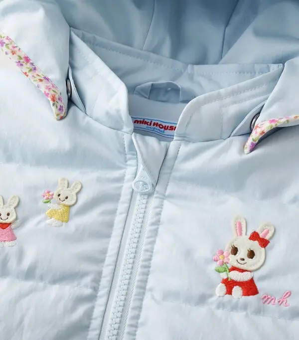 MIKI HOUSE Down Embroidered Puffer Jacket