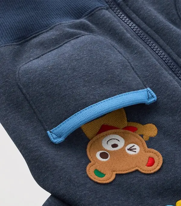 MIKI HOUSE Appliqué Hooded Bomber Jacket