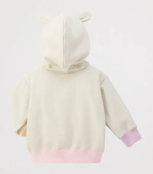 MIKI HOUSE Appliqué Hooded Bomber Jacket