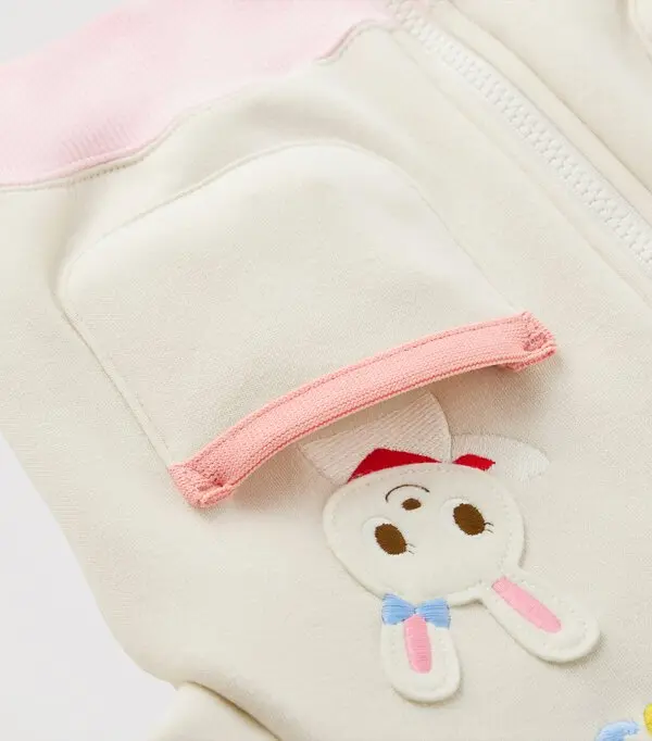 MIKI HOUSE Appliqué Hooded Bomber Jacket