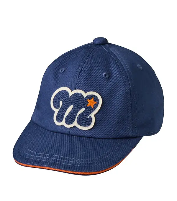 MIKI HOUSE Cotton Logo Baseball Cap
