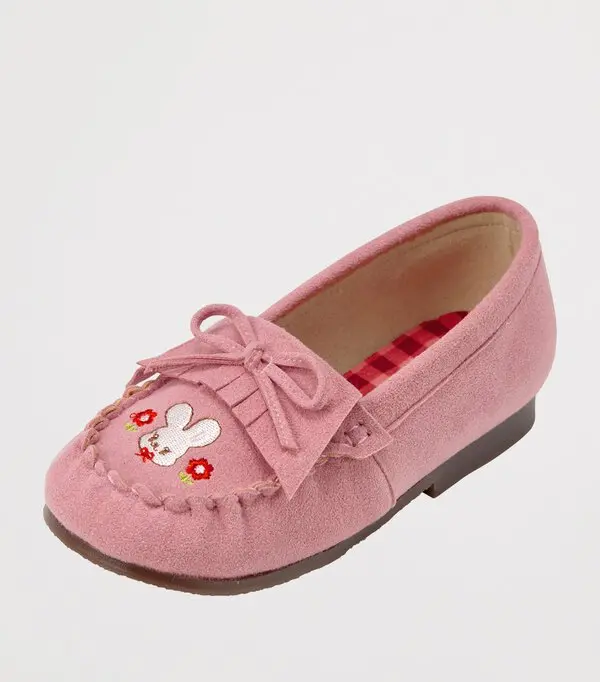 MIKI HOUSE Embroidered Loafers