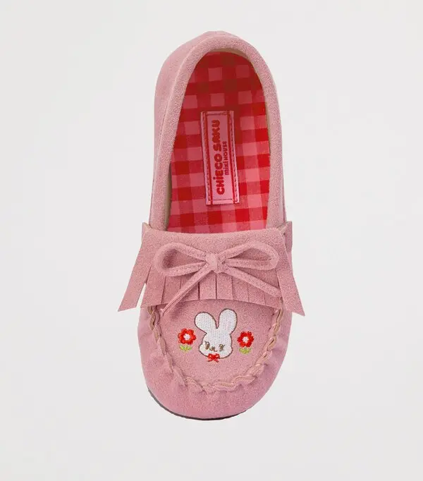 MIKI HOUSE Embroidered Loafers