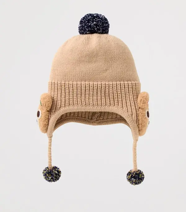 MIKI HOUSE Knitted Bear Hat