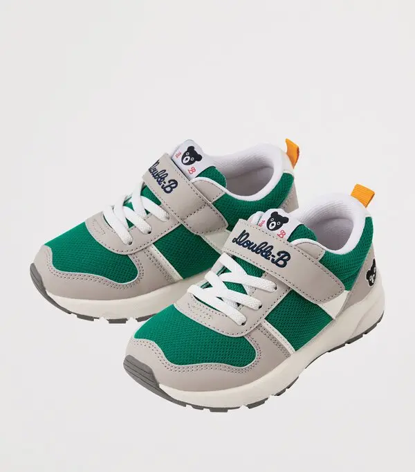 MIKI HOUSE Mesh Double-b Sneakers - Grey