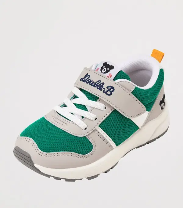 MIKI HOUSE Mesh Double-b Sneakers - Grey
