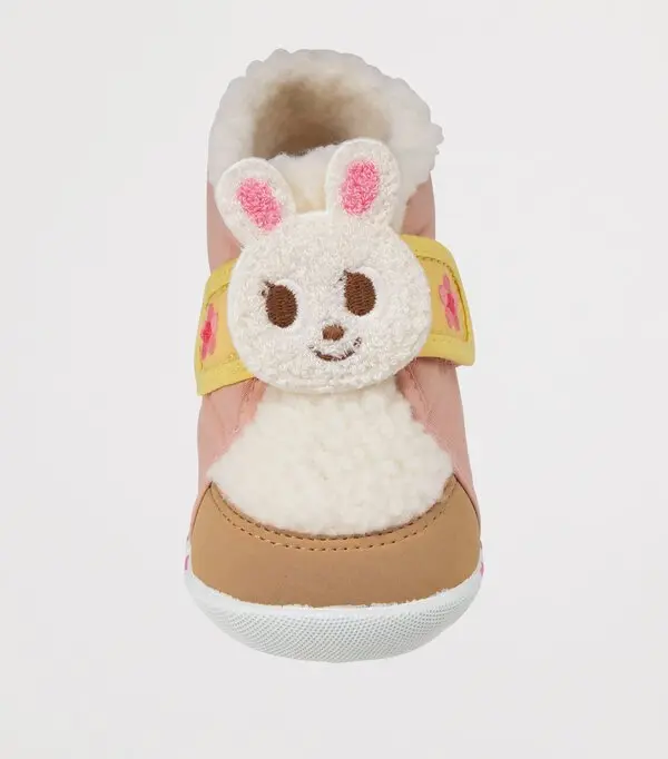 MIKI HOUSE Fleece Appliqué Sneakers